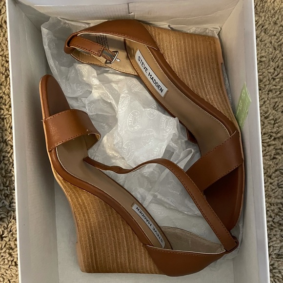 Steve Madden | Shoes | Steve Madden Spring Leather Wedges Nwt | Poshmark